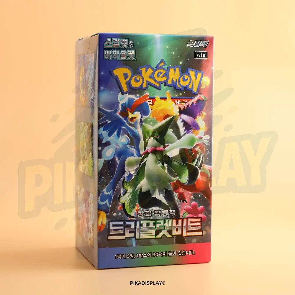 Display Pokémon Coréen SV1a Triple Beat 30 boosters à collectionner!